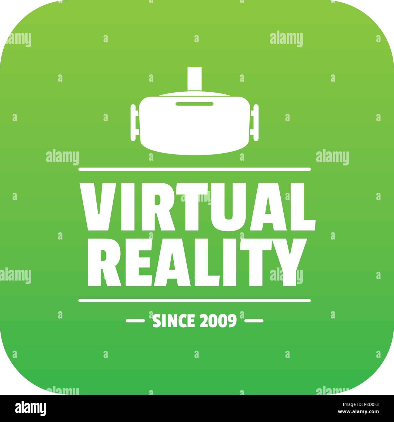 Vr vision icon green vector Stock Vector Image & Art - Alamy