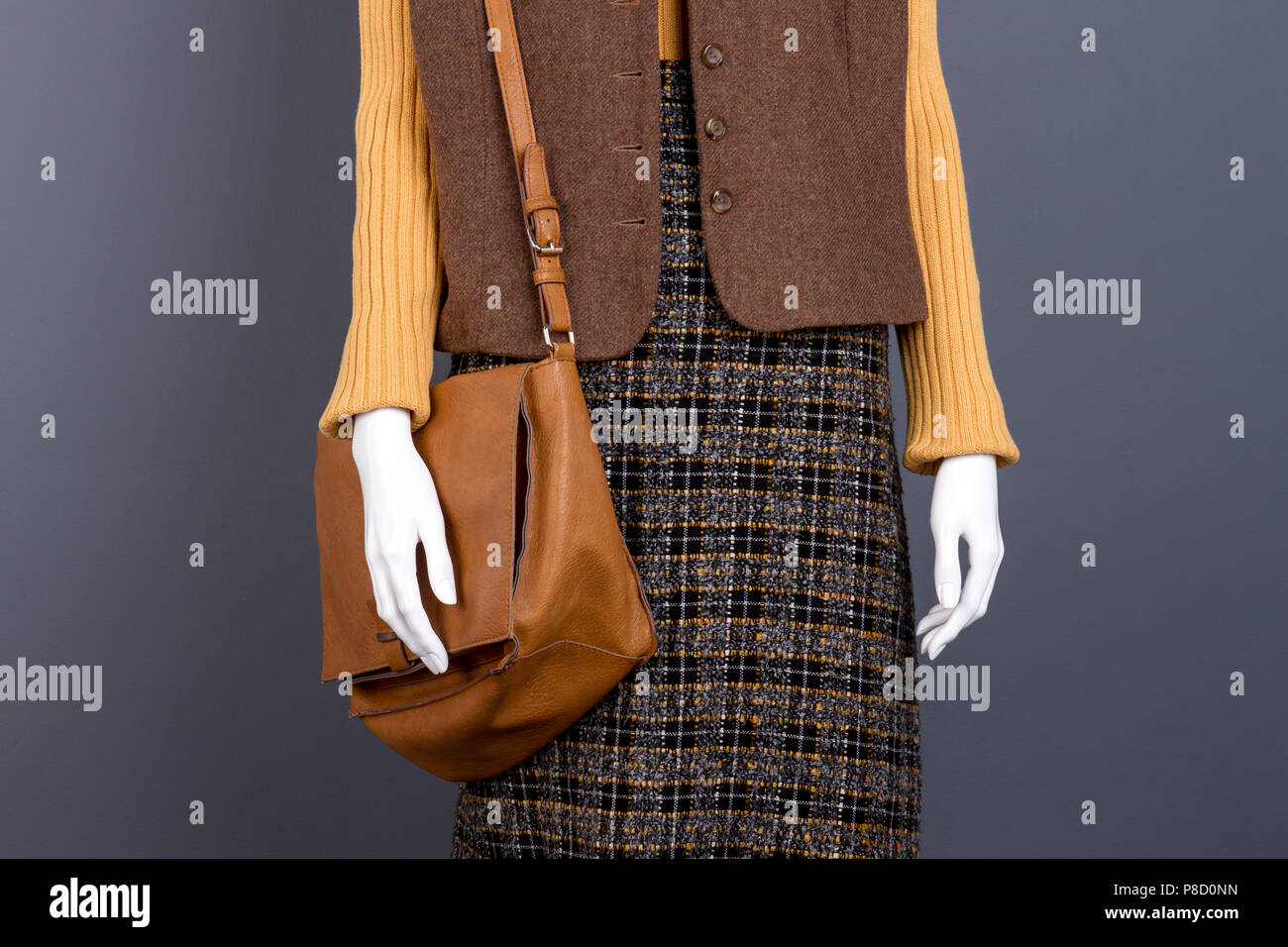Front view female winter outfit Stock Photo - Alamy