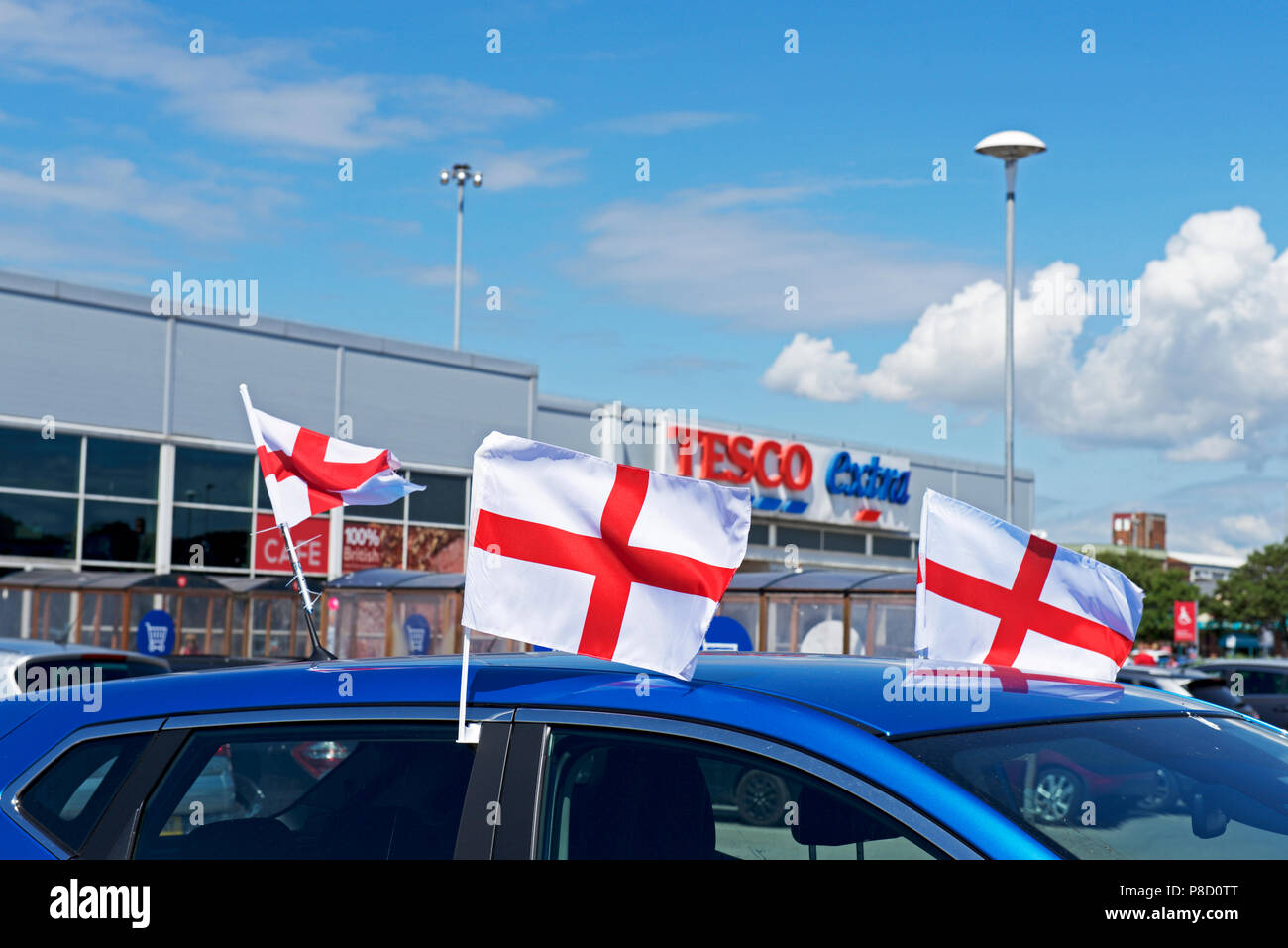 Tesco car park hi-res stock photography and images - Alamy