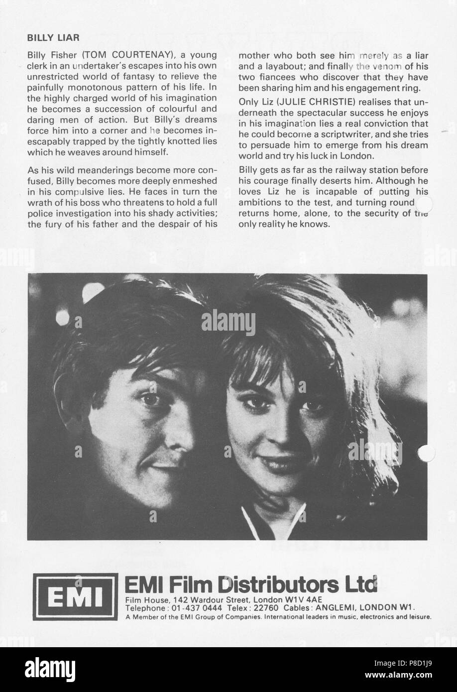 Film billy liar 1963 hi-res stock photography and images - Alamy