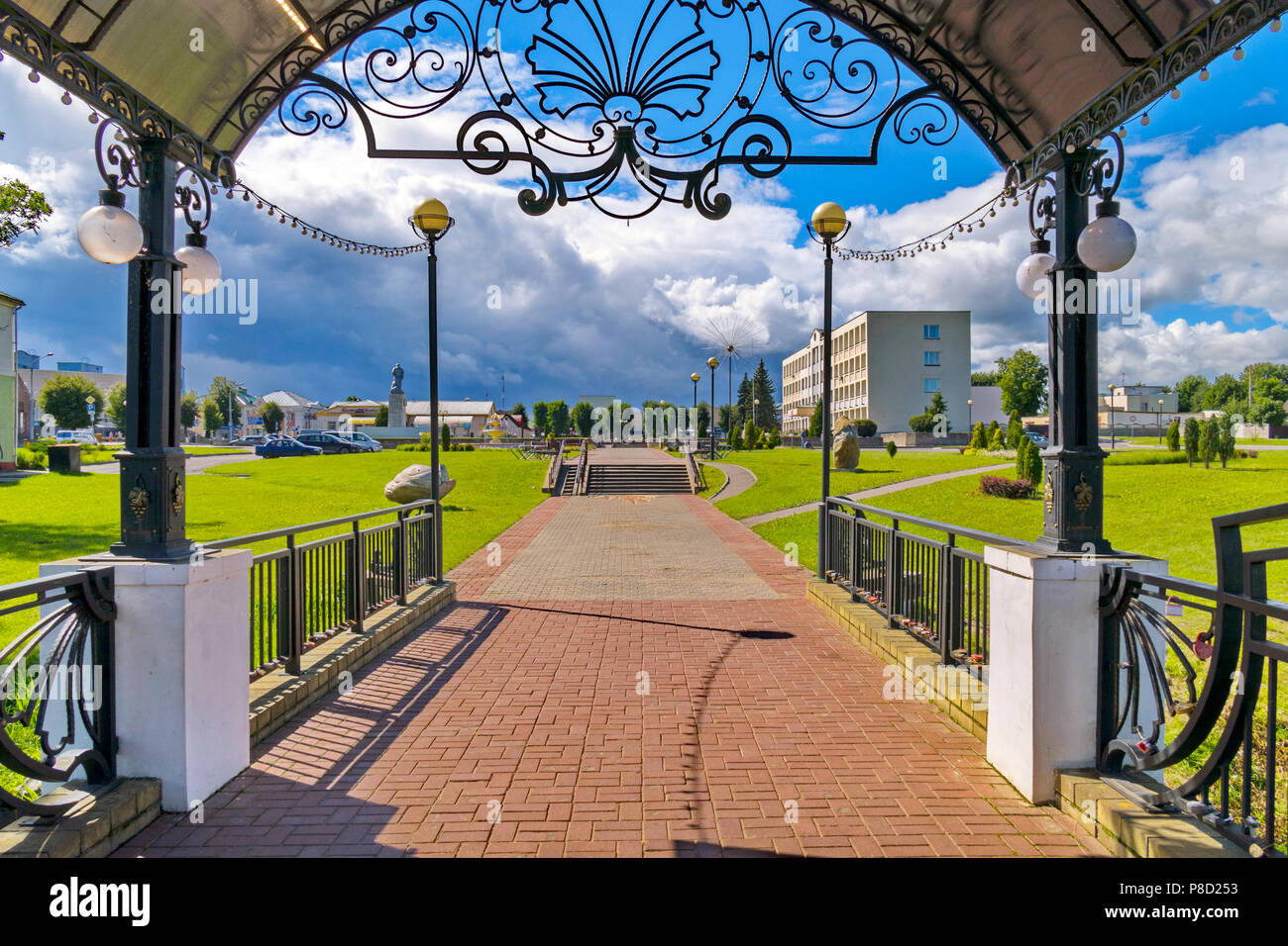 A beautiful canopy with figured railing with an exit directly to the ...