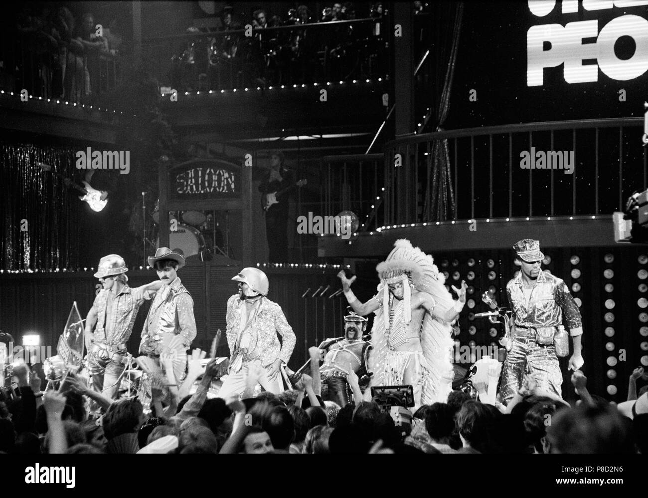 Can't Stop the Music (1982) Village People, Date: 1980 Stock Photo - Alamy