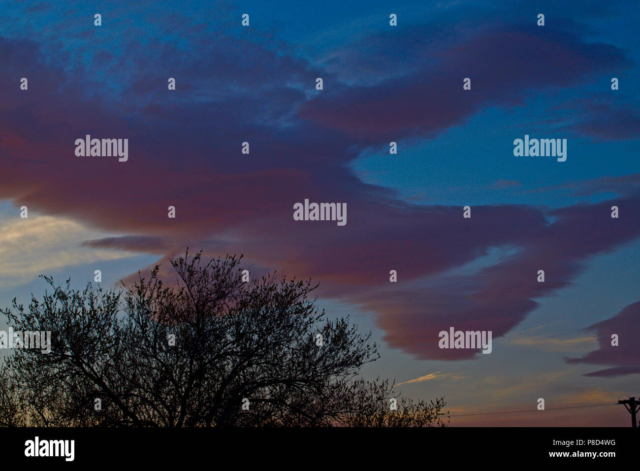 Sunset and Clouds over Canyon, Texas Stock Photo - Alamy