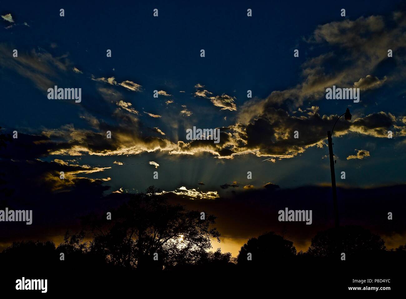 Beautiful sunset over playa hi-res stock photography and images - Alamy