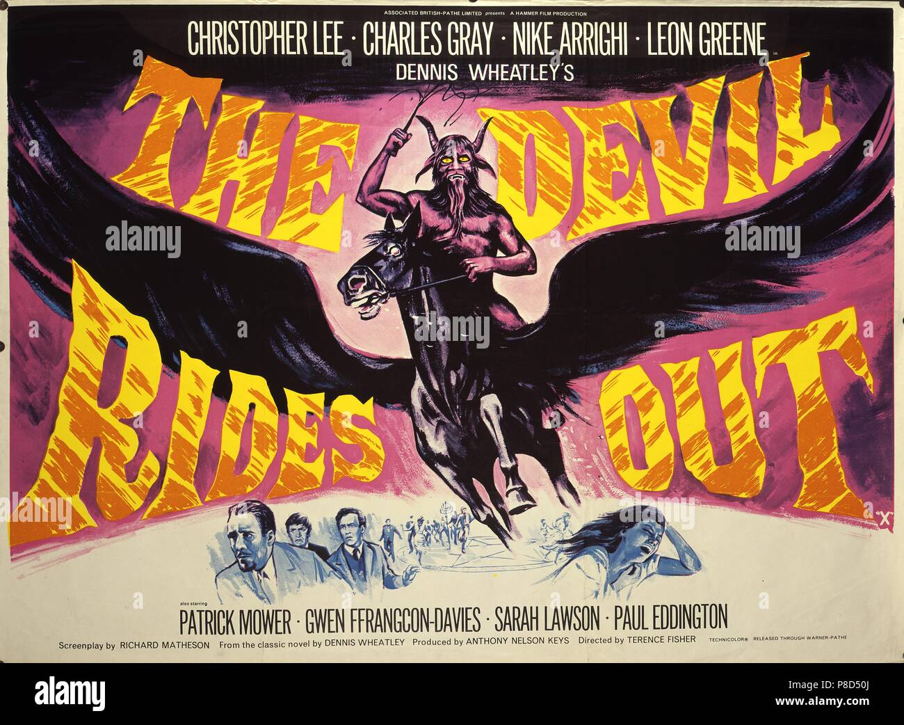 The Devil Rides Out (1968) Film Poster Date: 1968 Stock Photo - Alamy