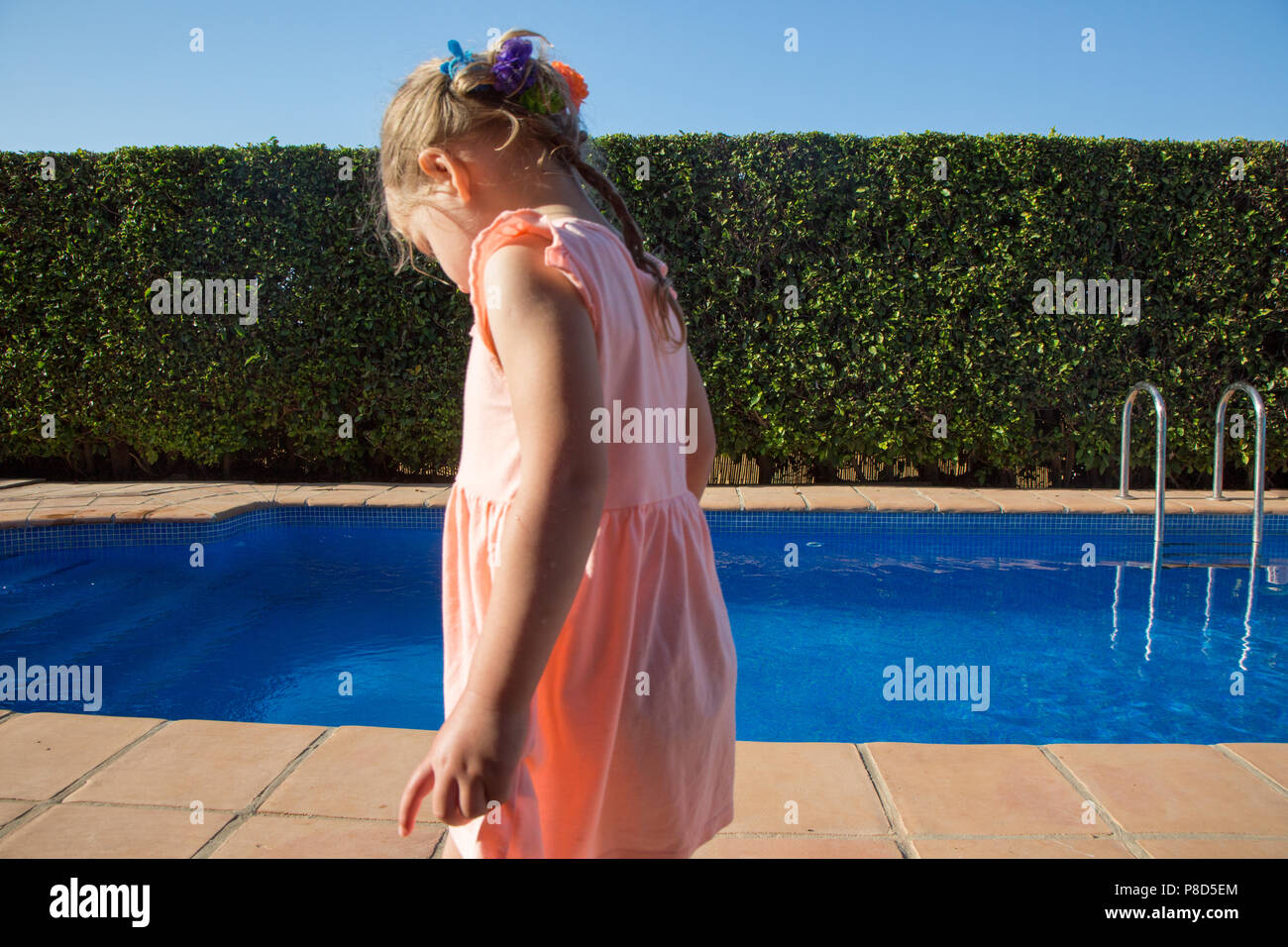 Poolside girl hi-res stock photography and images - Alamy