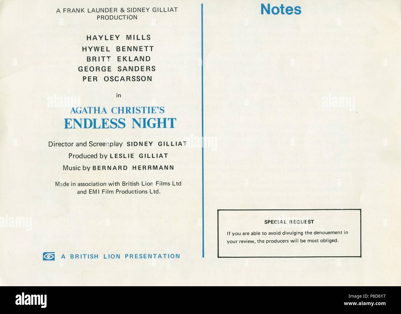 Endless night 1972 hi-res stock photography and images - Alamy