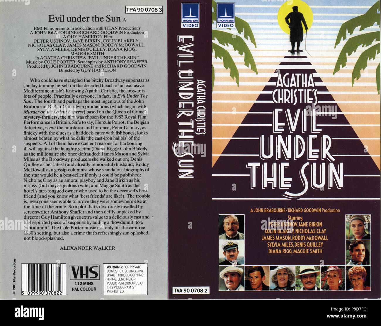Evil under the sun 1982 publicity information hi-res stock photography ...