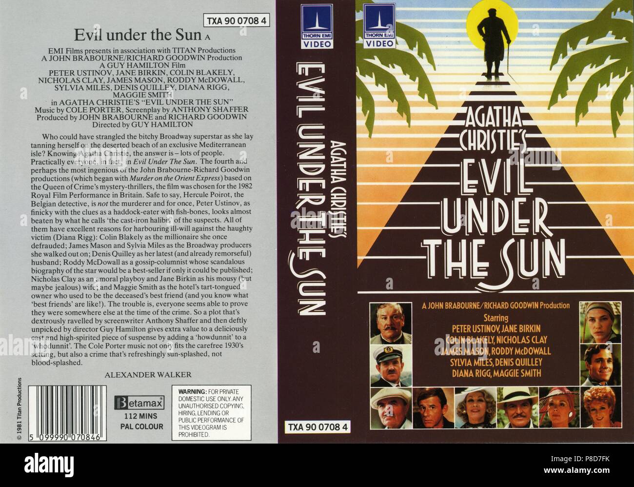 Evil under the sun 1982 publicity information hi-res stock photography ...