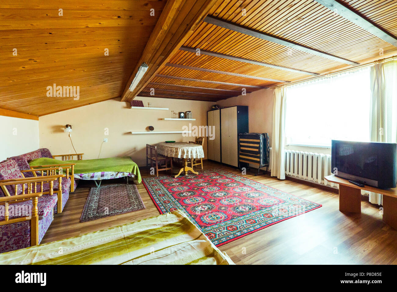 cozy sunny room with beautiful furniture. Layout for the room . For ...