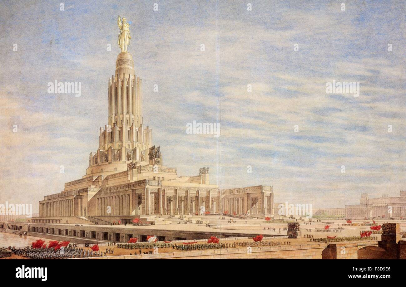 Project to the architectural contest for the Palace of the Soviets ...