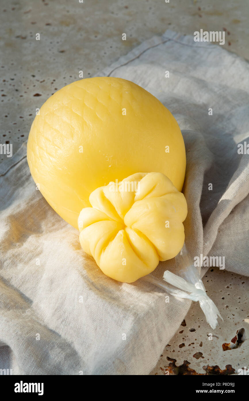 Fresh South Italian traditional cow or cow and sheep semi-soft cheese ...