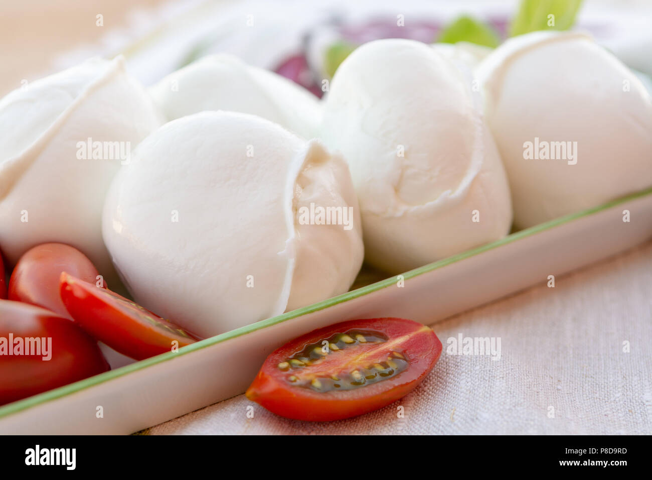 Fresh soft Italian white cheese mozzarella buffalo, original from ...