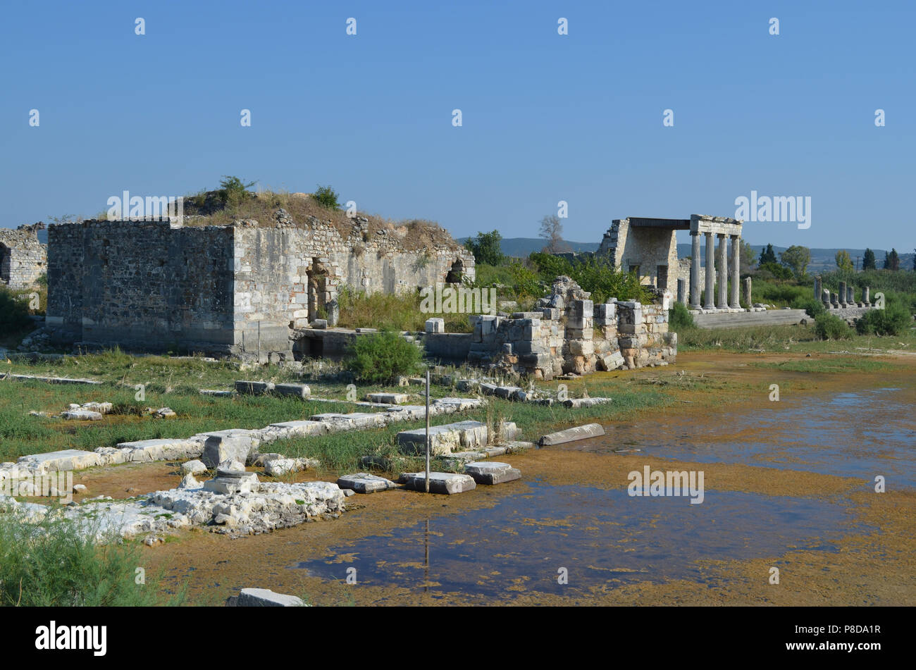 Delphino and Stoa in Miletus Stock Photo - Alamy