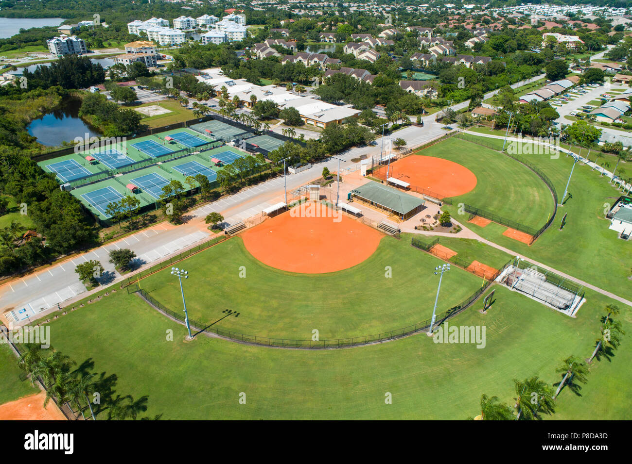 Baseball field complex hi-res stock photography and images - Alamy