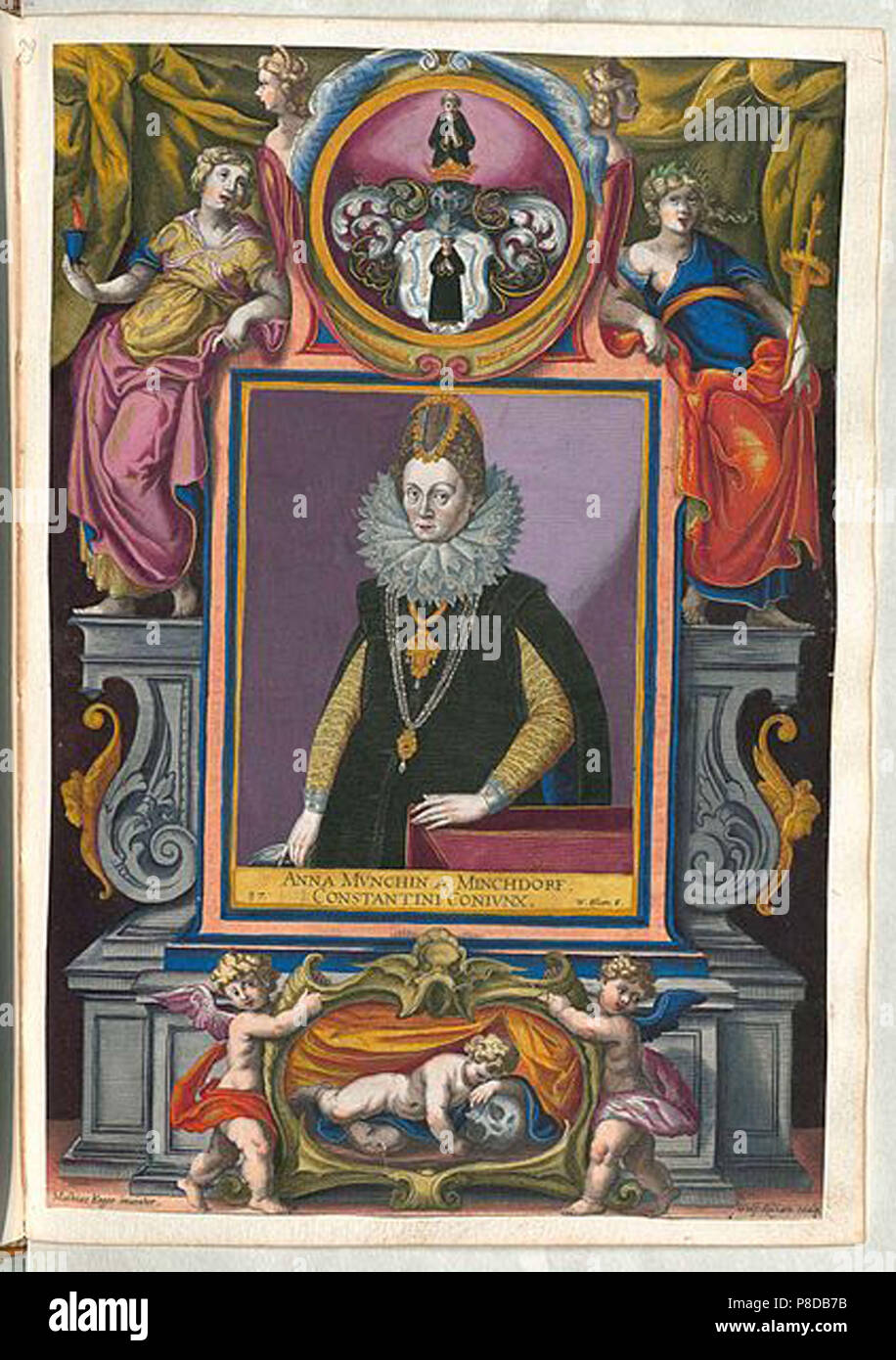 Vintage royal portrait artwork Stock Photo - Alamy