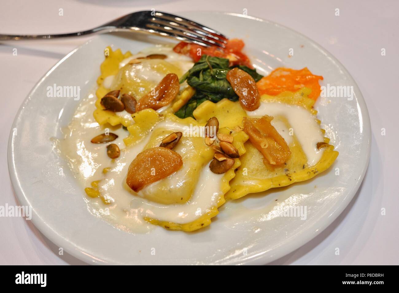 Italian ravioli dish cooked in the innovative RATIONAL oven on display ...