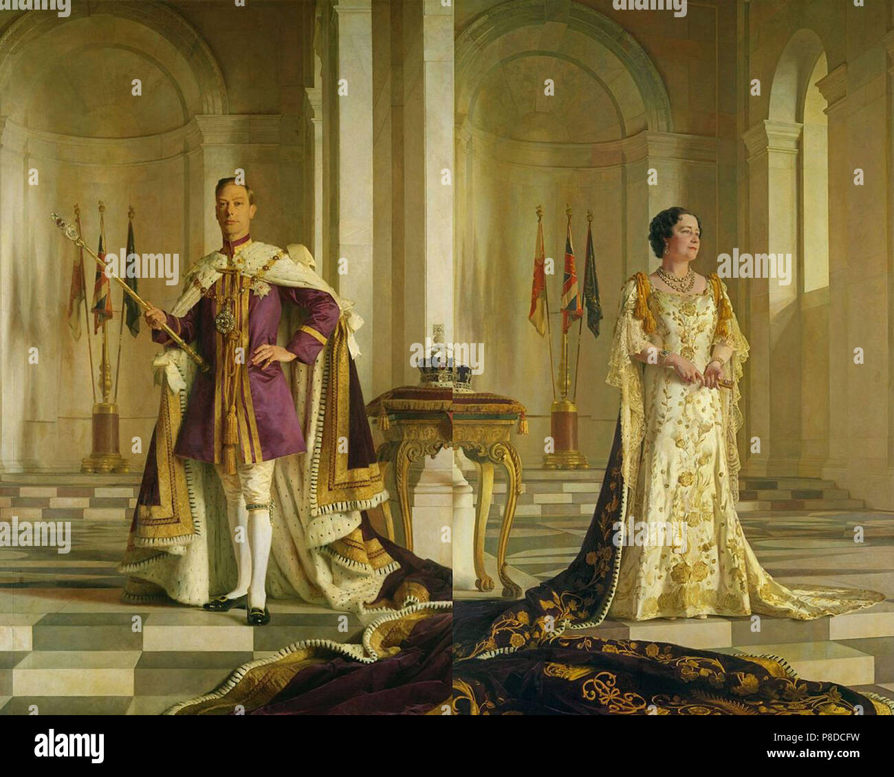 Vintage royal portrait artwork Stock Photo - Alamy