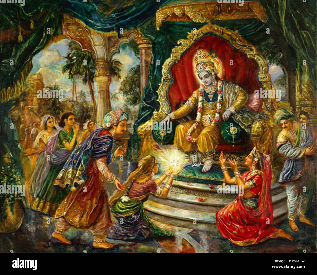 Vintage royal portrait artwork Stock Photo - Alamy