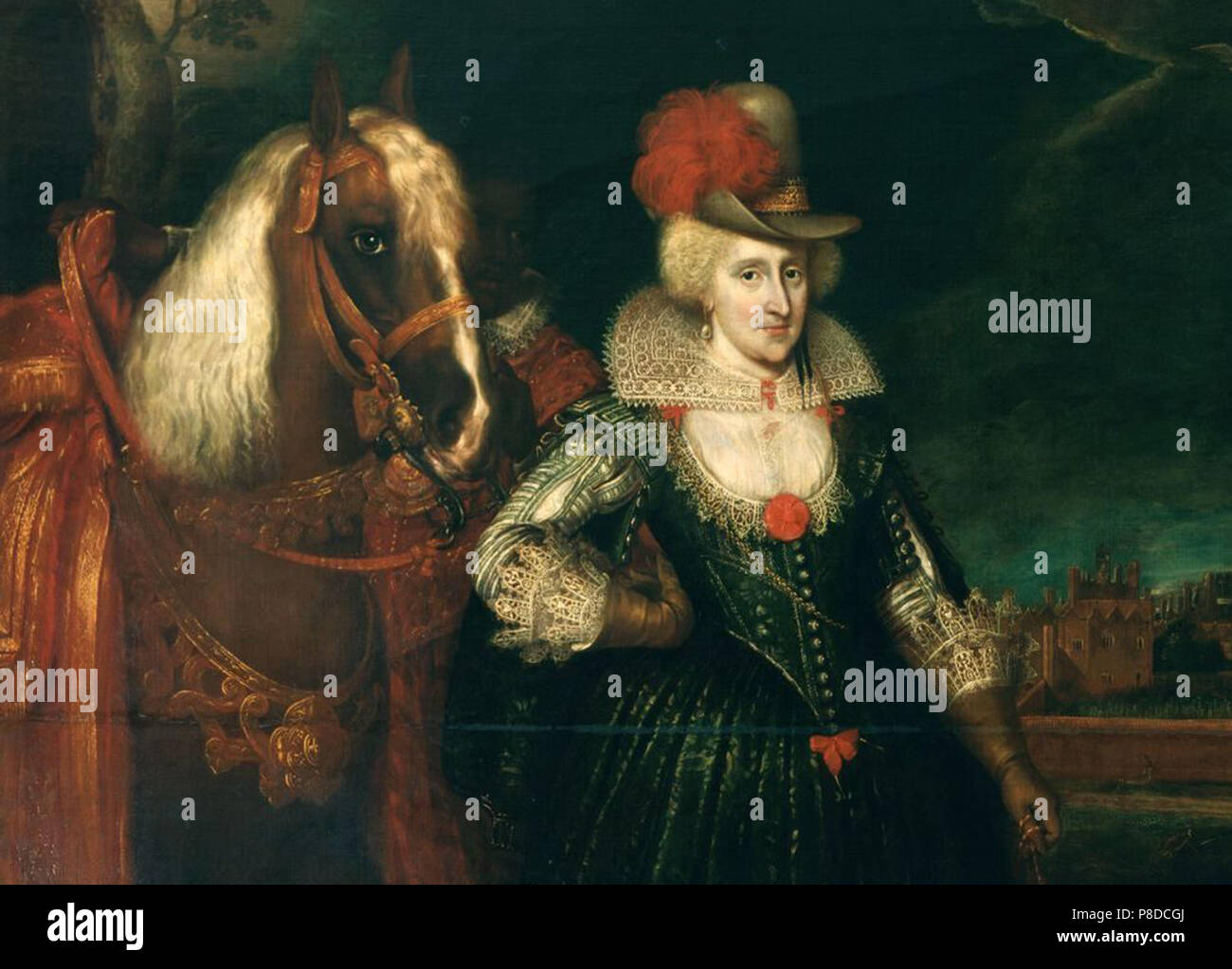 Vintage royal portrait artwork Stock Photo - Alamy