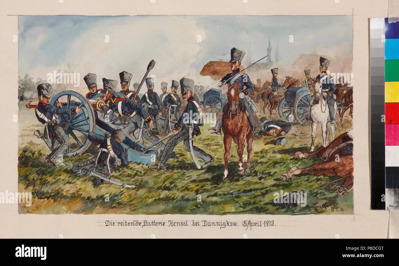 The Fight near Dannigkow on April 5, 1813. Museum: PRIVATE COLLECTION ...