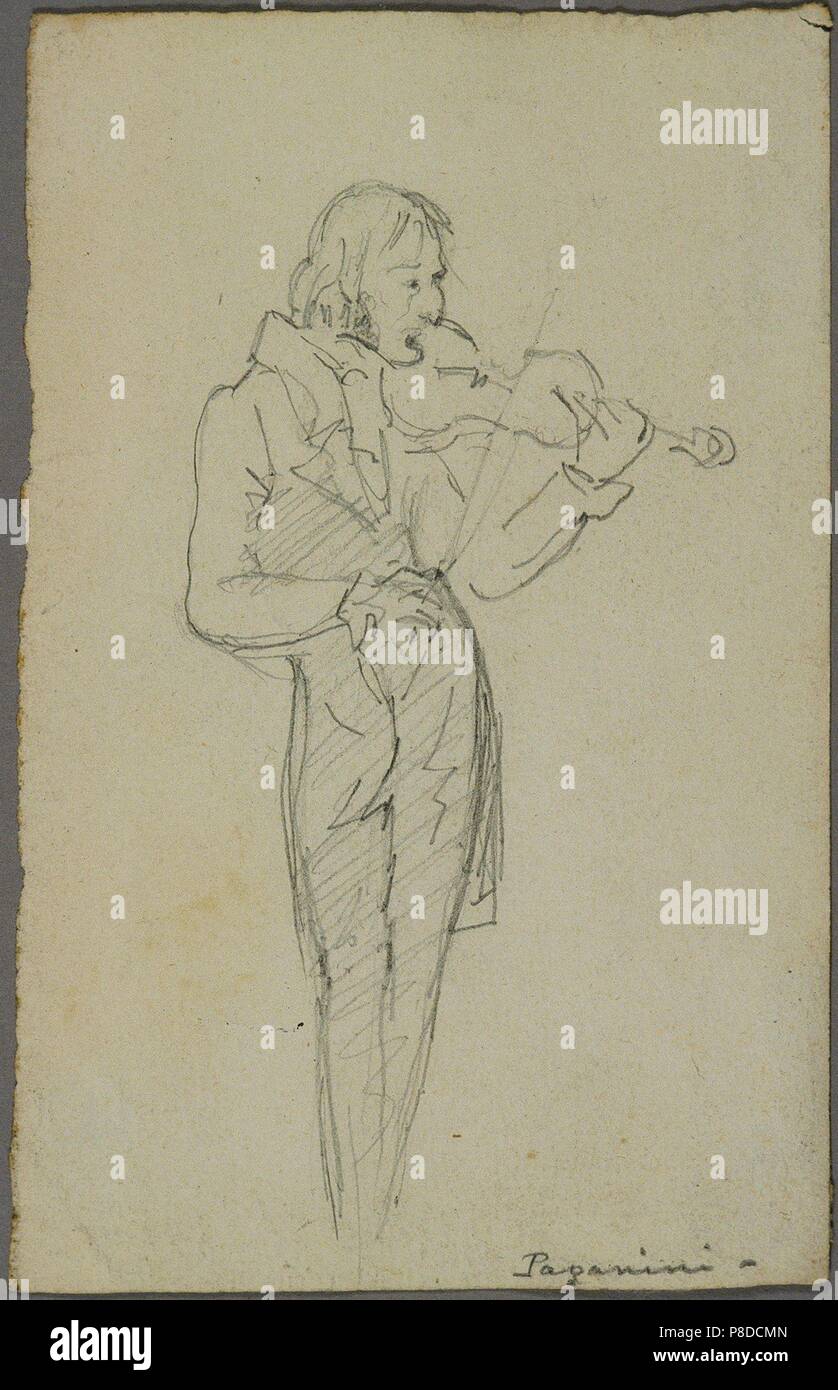 Portrait of Niccolò Paganini (1782-1840). Museum: Philharmonie de Paris ...