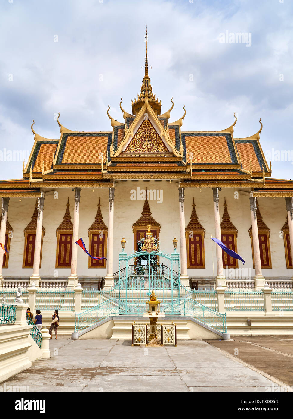Temple of the Emerald Buddha, Royal Palace in Phnom Penh Stock Photo ...