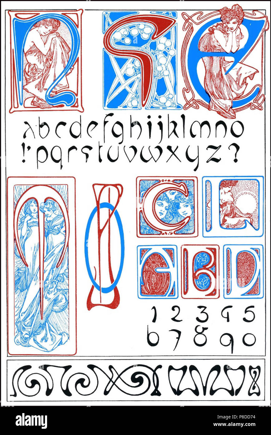 54 mucha documentsdecoratifs 1901 Stock Photo - Alamy