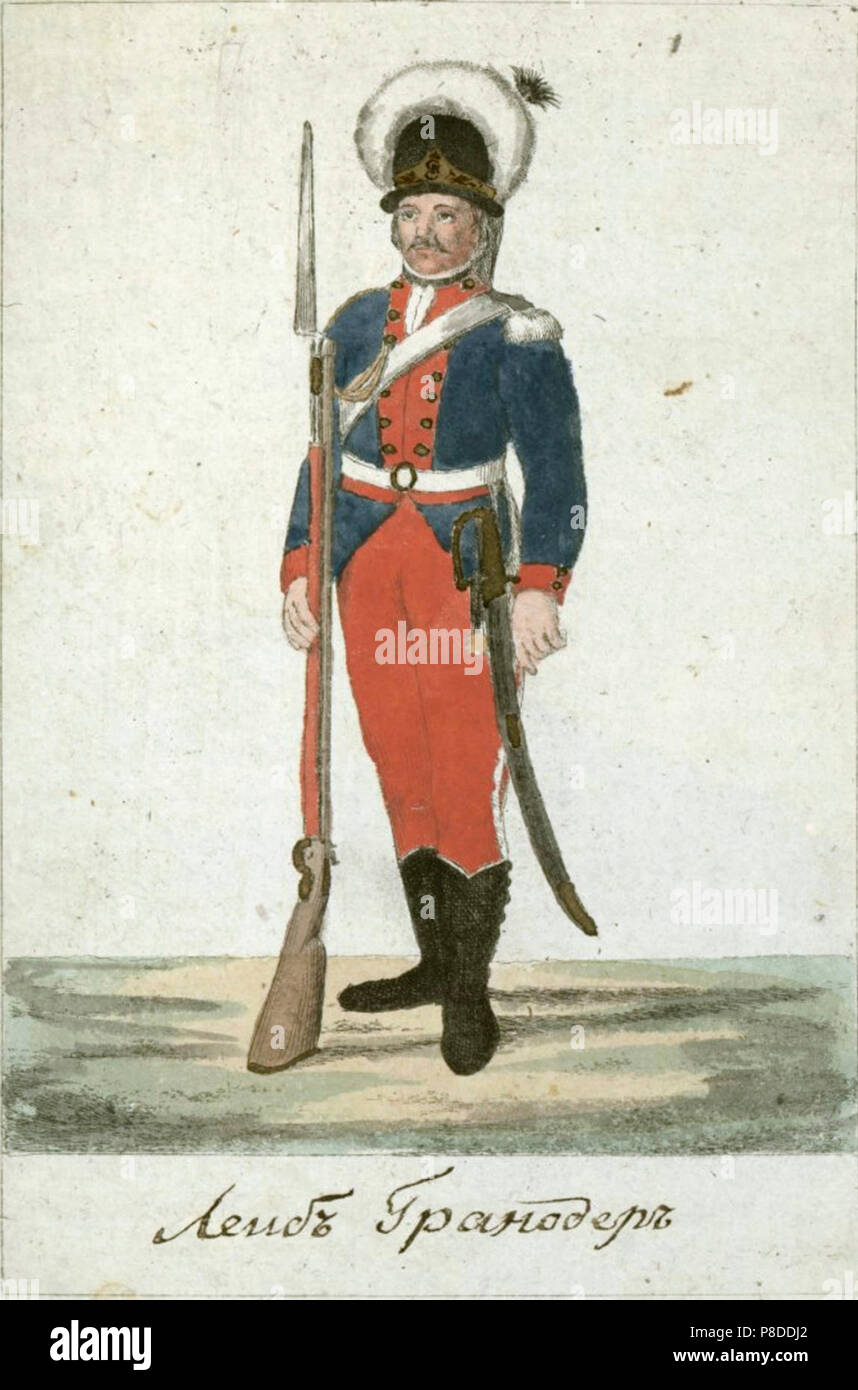 57. Life Grenadier Regiment 1793 von Lude Stock Photo - Alamy