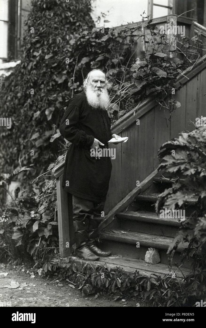 Portrait of the author Count Lev Nikolayevich Tolstoy (1828-1910 ...