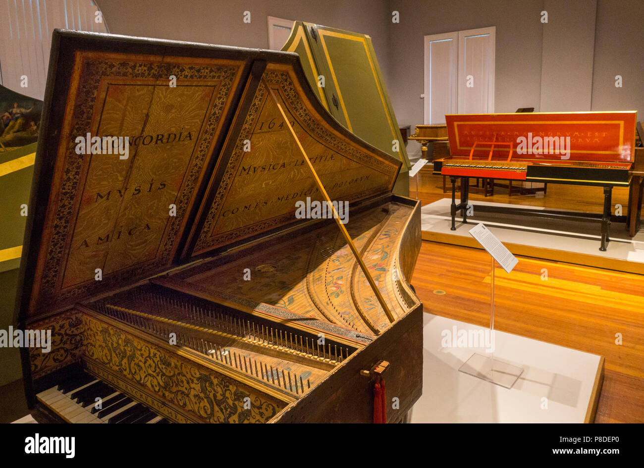 Yale University collection of musical instruments New Haven CT Stock ...