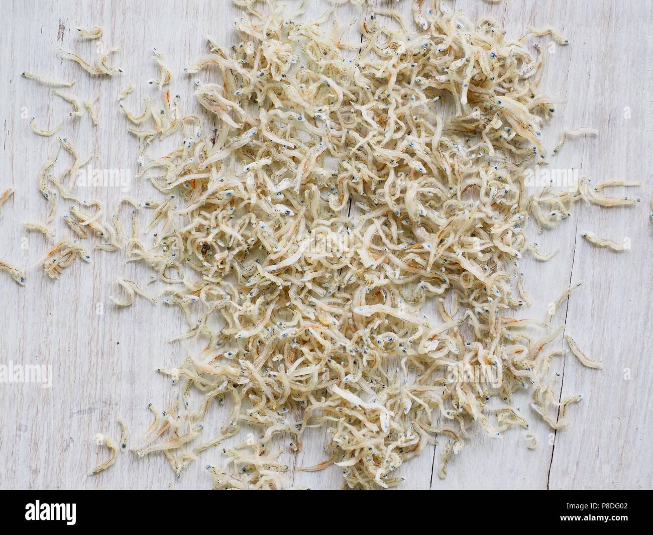 Asian food Dried anchovy Stock Photo - Alamy
