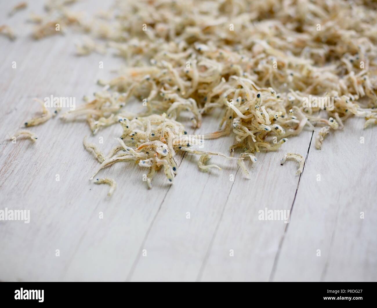 Asian food Dried anchovy Stock Photo - Alamy