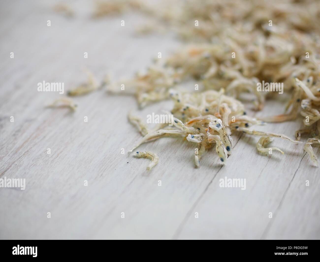 Asian food Dried anchovy Stock Photo - Alamy