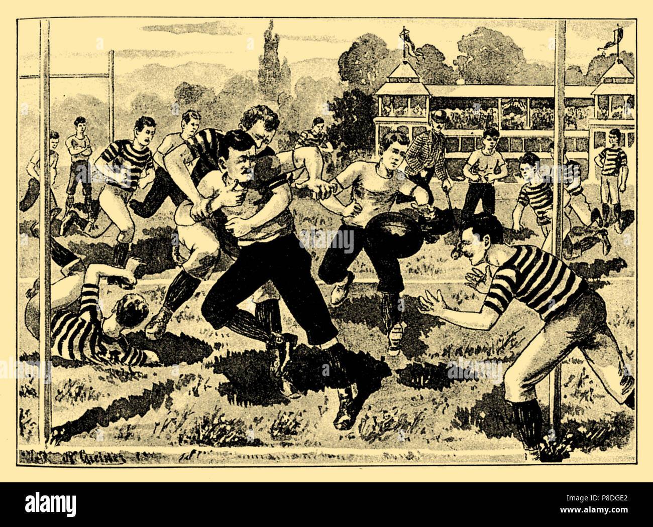Rugby scene hi-res stock photography and images - Alamy