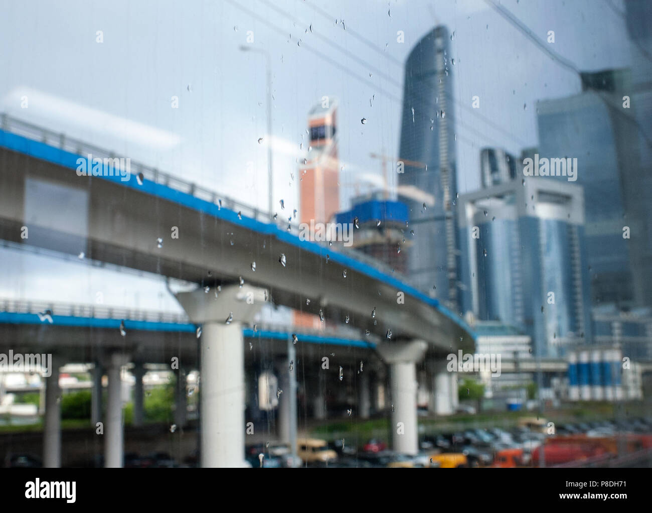 Urban reflection on train window hi-res stock photography and images ...