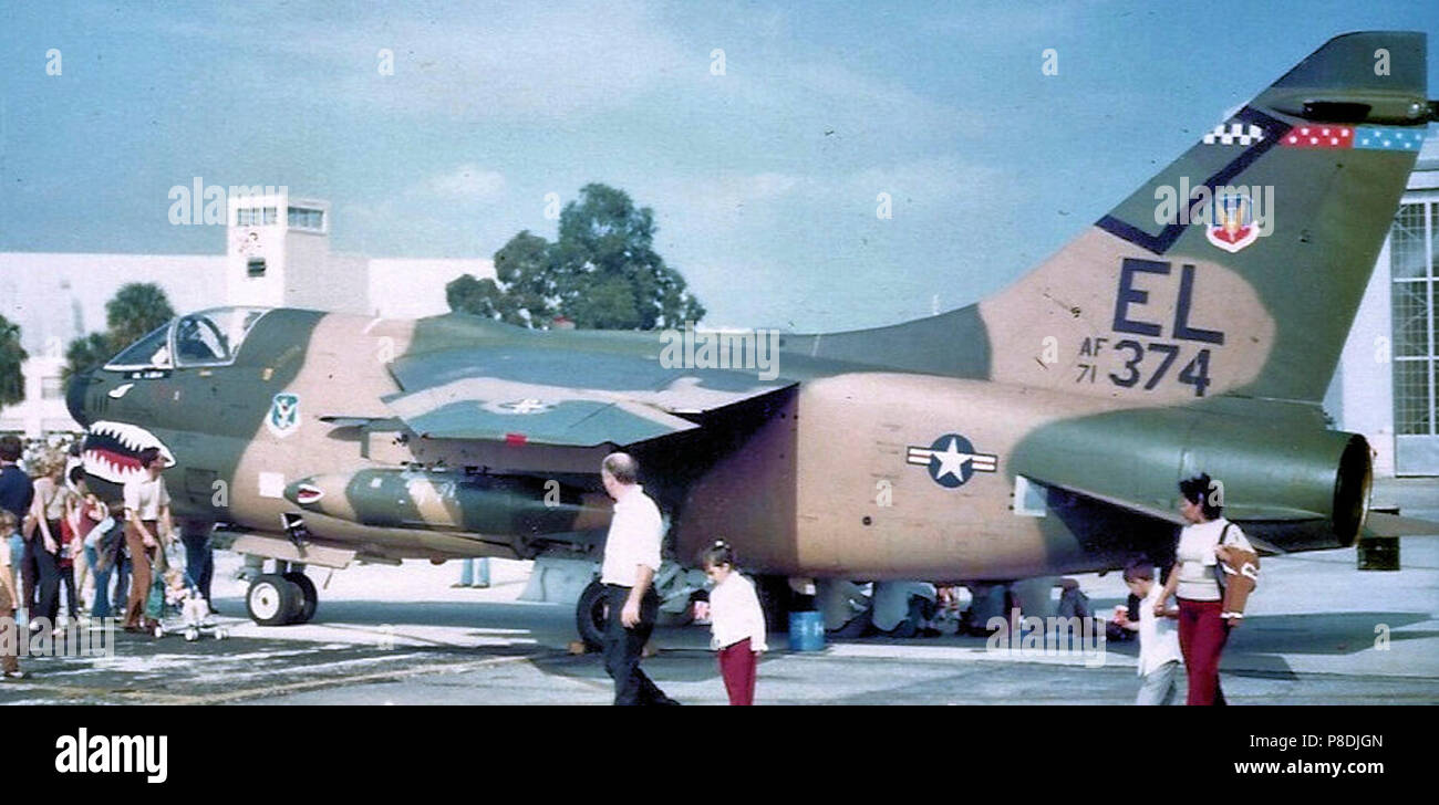 76th Tactical Fighter Squadron A-7D Corsair II 71-0374 Stock Photo - Alamy