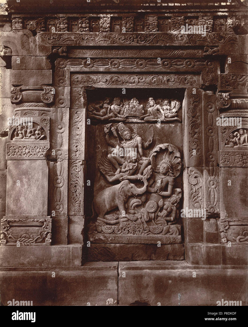 500 CE, north side, outer wall sanctum sculpture panel, Deogarh Hindu ...