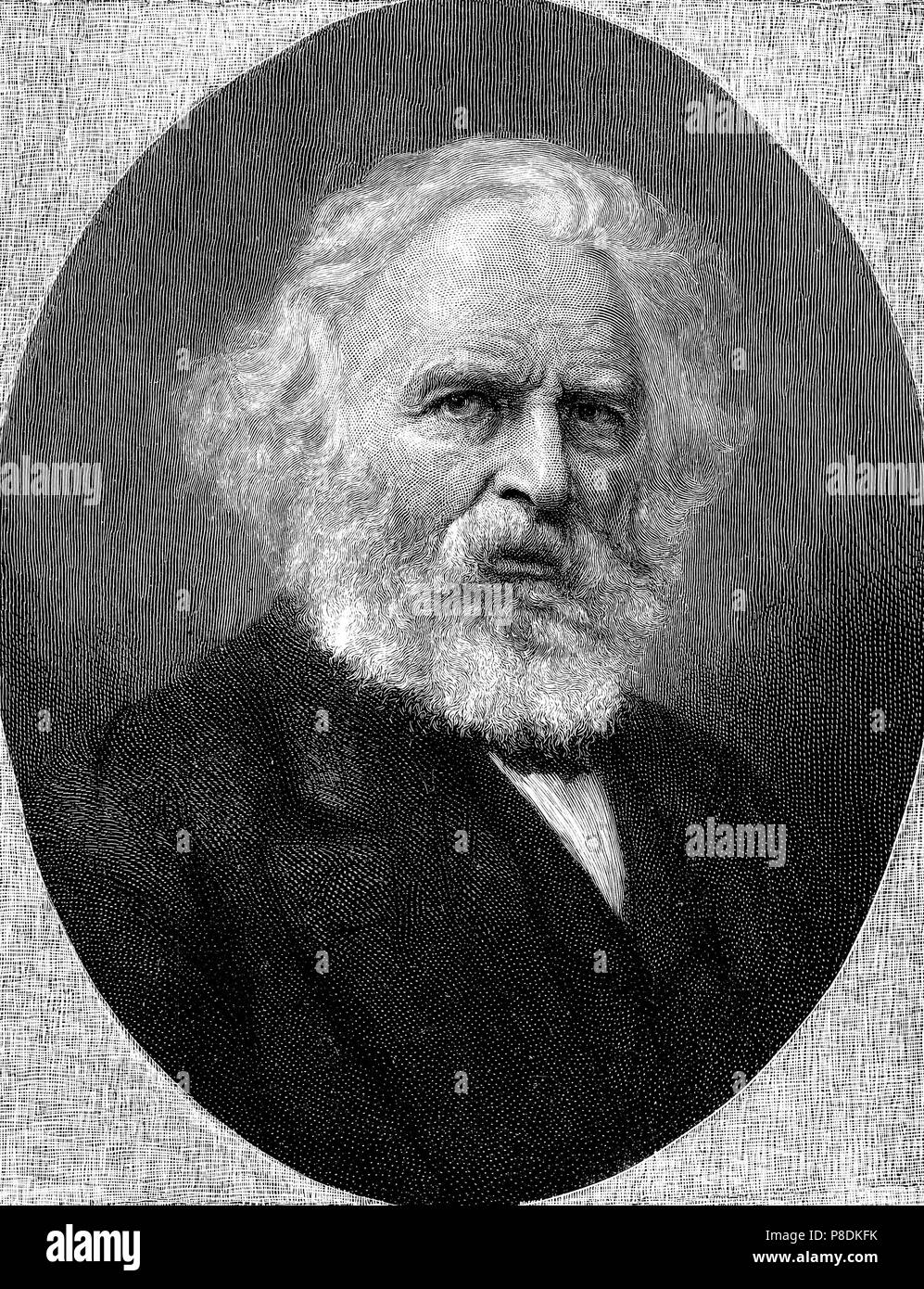 Portrait of the Poet Henry Wadsworth Longfellow (1807-1882). Museum ...