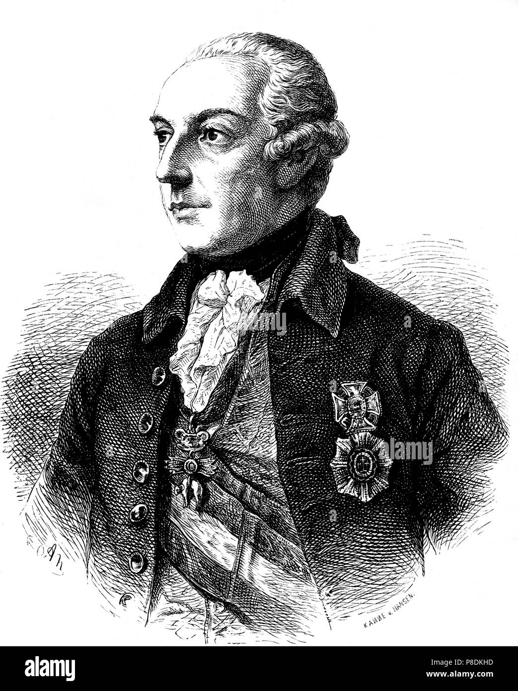 Portrait emperor joseph ii 1741 1790 hi-res stock photography and ...