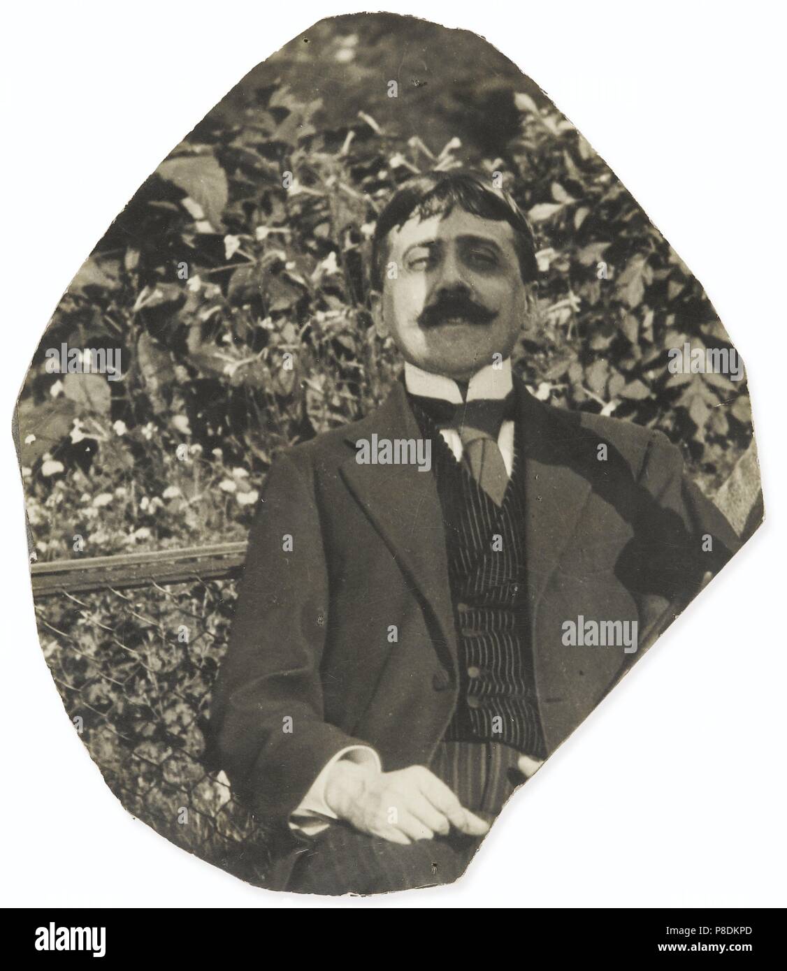 Marcel Proust at the Tuileries Garden. Museum: PRIVATE COLLECTION Stock ...