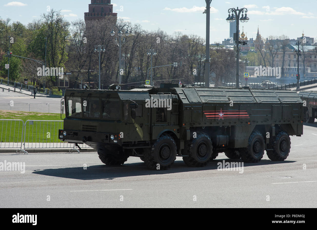 MOSCOW, RUSSIA - May 07, 2017 Operational-tactical missile complex ...