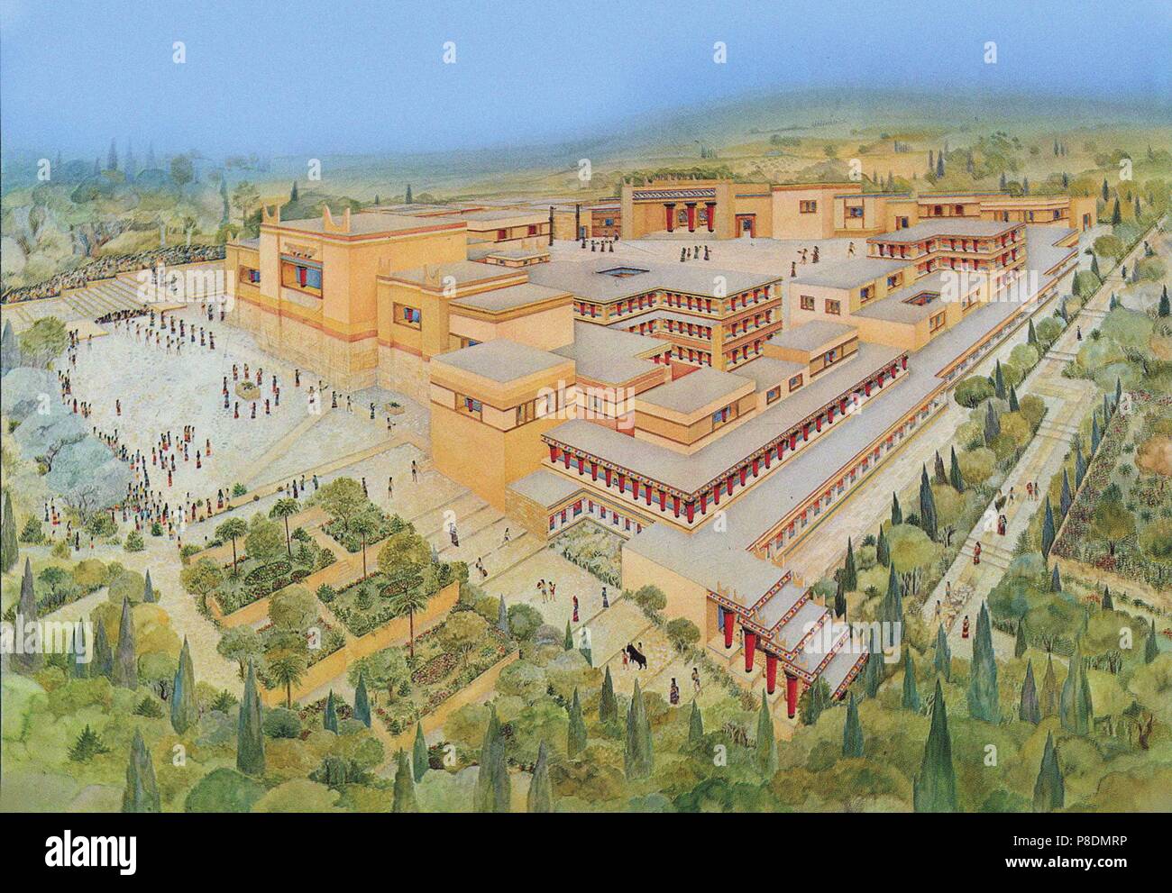 Knossos palace map hi-res stock photography and images - Alamy