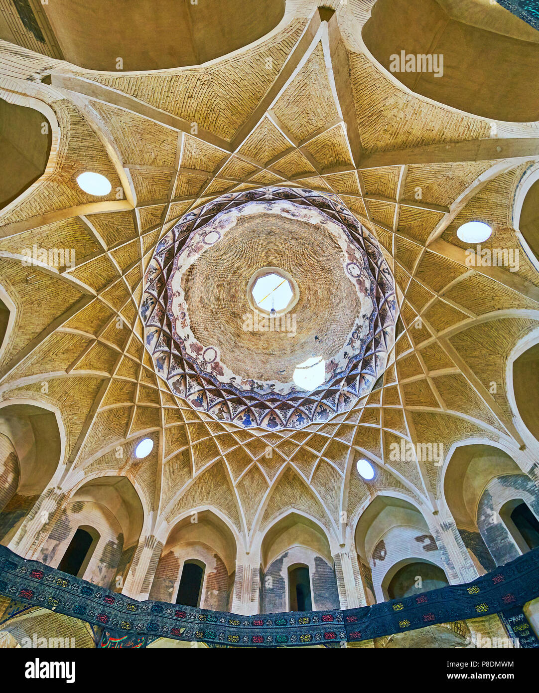 KERMAN, IRAN - OCTOBER 15, 2017: The medieval brick dome of Foursquare ...