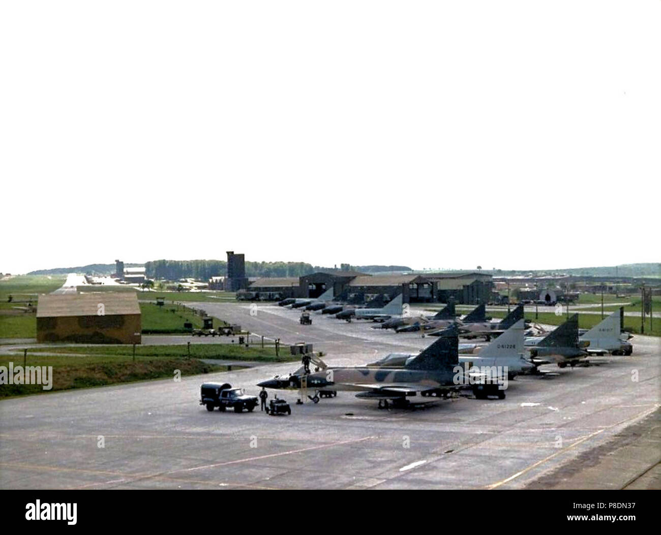525th Fighter-Interceptor Squadron F-102 Delta Daggers on Ramp (Camlo ...