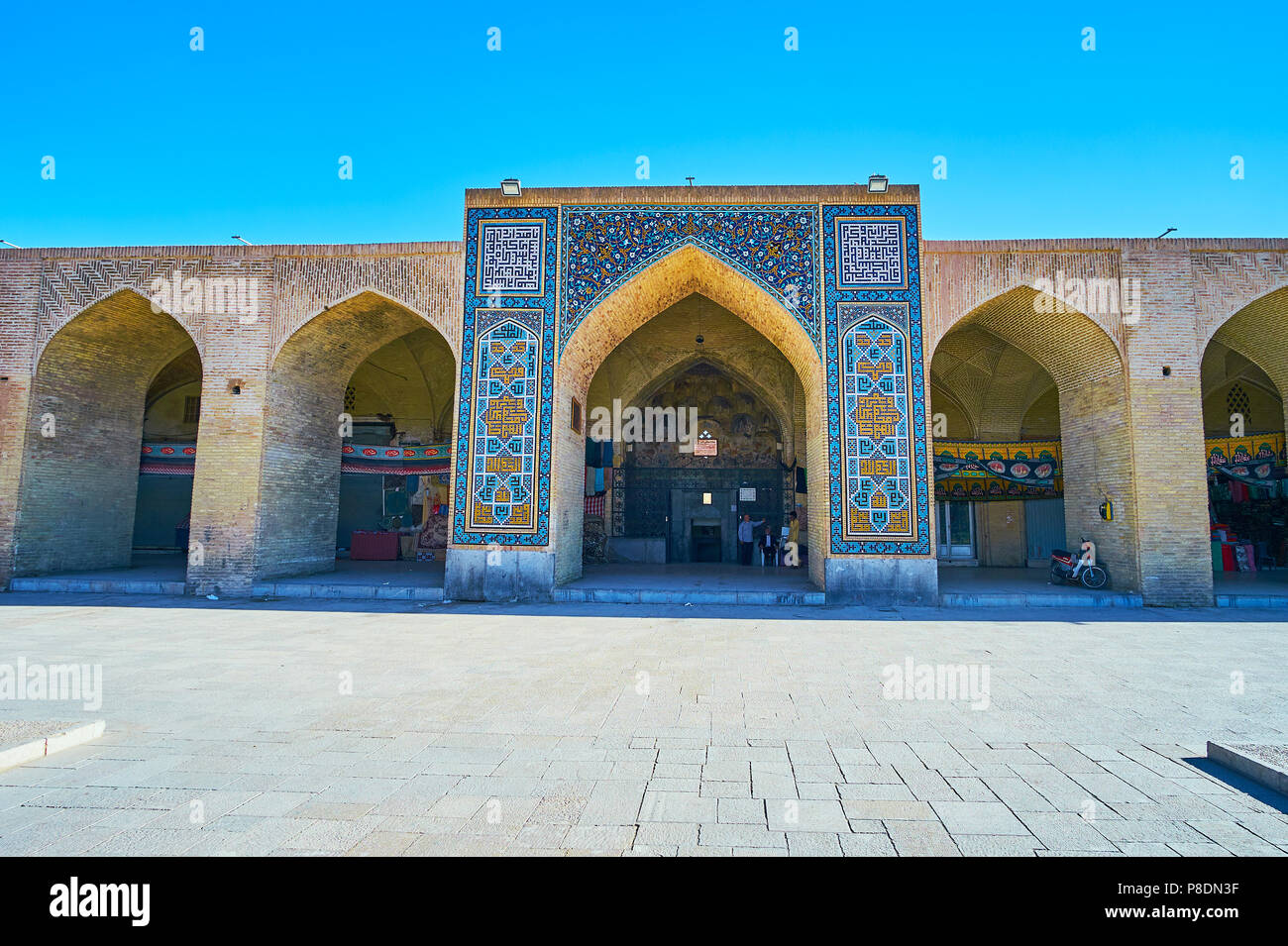 KERMAN, IRAN - OCTOBER 15, 2017: The facade of Ganjali Khan Hammam ...