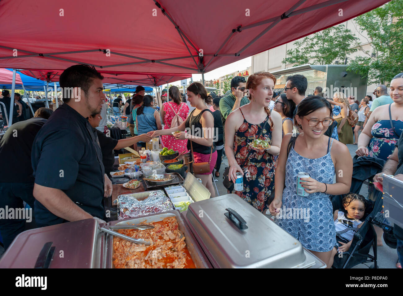 Foodies flock to the opening evening of the Bronx Night Market in ...