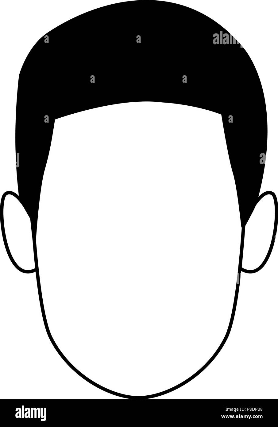 Male faceless character image Black and White Stock Photos & Images - Alamy