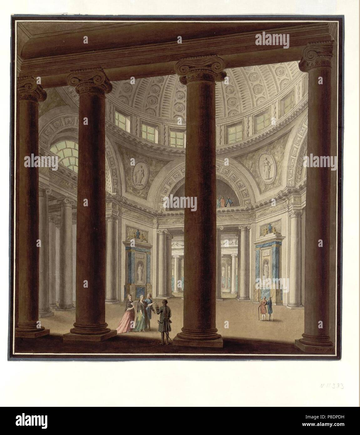 The domed hall of the Tauride Palace. Museum: State Hermitage, St ...