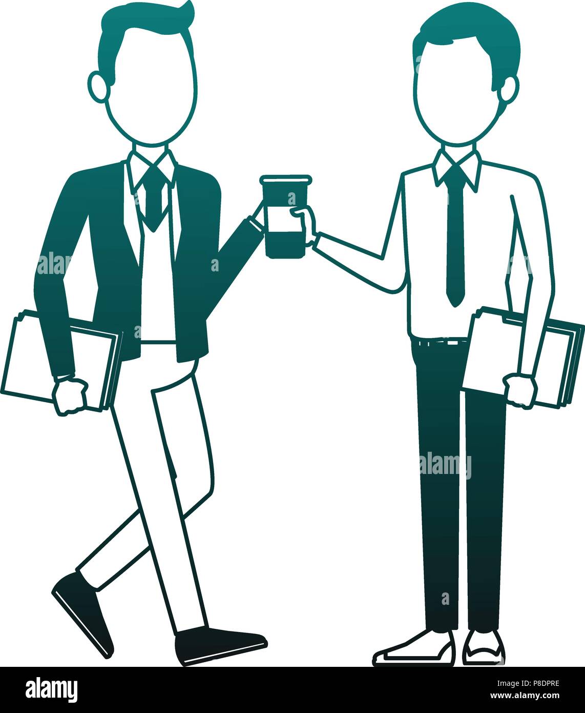 Business teamwork working blue lines Stock Vector Image & Art - Alamy